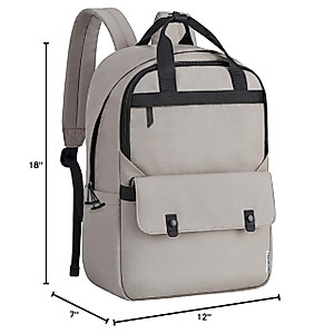 Travelon Origin-Sustainable-Anti-Theft-Large Backpack, Driftwood, One Size