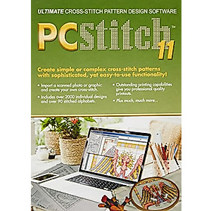 M & R Technologies Pc Pro Cross Stitch Software Version 11, Multicoloured, 19.3 x 13.71 x 3.55 cm