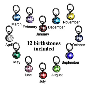 Dletay Heart Urn Necklace for Ashes Birthstones Cremation Jewelry for Ashes Butterflies Ash Necklace Memorial Ash Holder