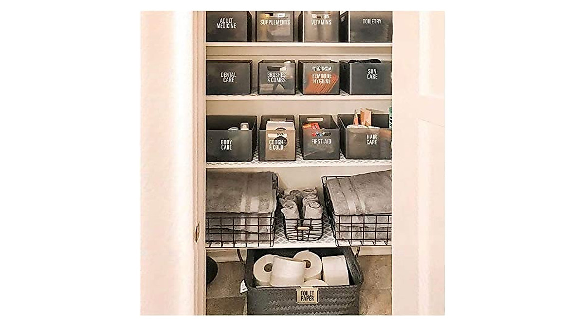 Bold All Caps Laundry Room Labels | 162 Labels Set