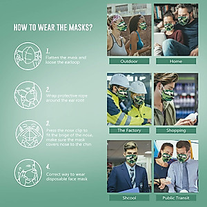 KN95 Face Mask - AWONR 25 Pack Disposable Safety KN95 Masks 5-Ply Protection Comfortable Fit for Men & Women, A-Multicolor