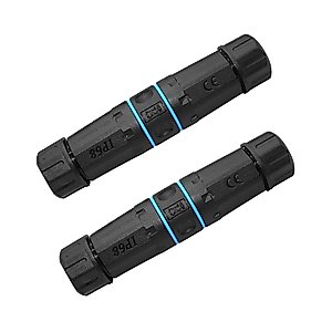 EAXIUCE Dry-Connect (2-Pack) RJ45 IP68 Waterproof Network Cable Connector Female Outdoor LAN Coupler Adapter Cat5/5E/6A