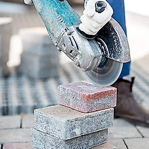 (3 Pack, 4 1/2 inches) GRAFF Diamond Blade for Angle Grinder - Diamond Cutting Wheel for Dry and Wet Cutting Stone, Marble, Granite, Brick, Masonry, Paving Flag, Concrete, Ceramic & Kerb