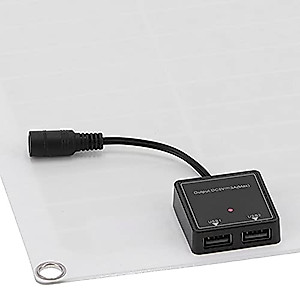 Hyuduo Flexible Solar Panel 18W 12V Bendable, Semi‑Flexible Solar Cell Panel Battery Charger for Car Boat Outdoor Supplies,Solar Panels