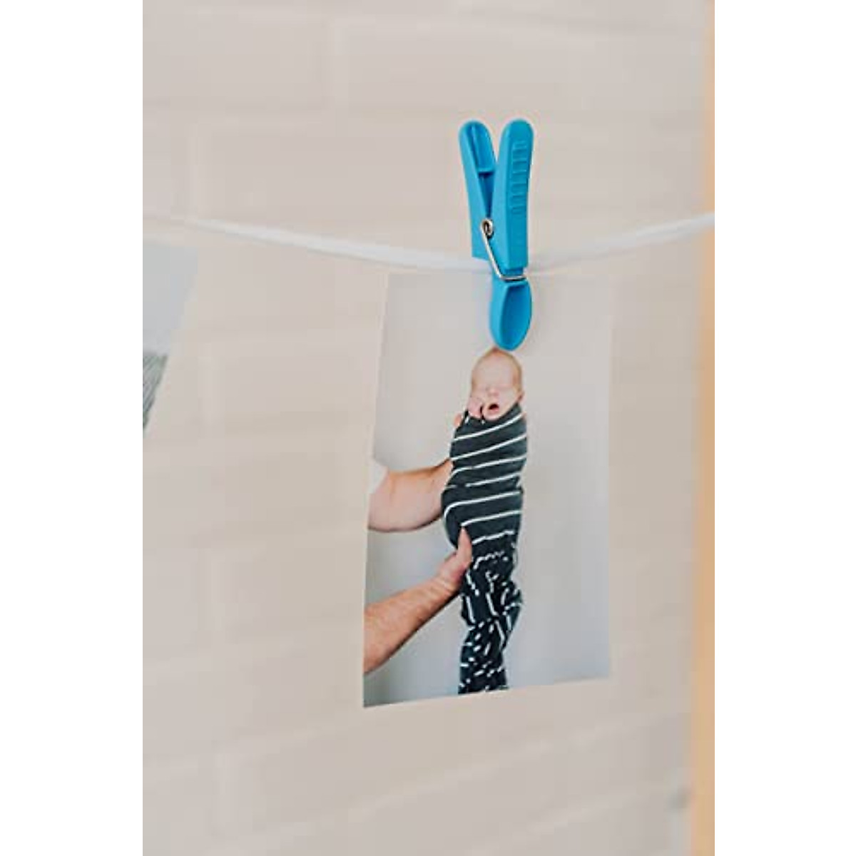 Greenleaf Super Tough Clothespins. Heavy Duty and Durable. Great for Hanging up Laundry, or Multipurpose Around The House. (Blue) Set of 24