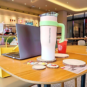 Scizorito 40oz Big Coffee Mug, 304 Stainless Steel Vacuum Insulated Car Cup, 40oz Tumbler with Handle and Straw Lid, Suitable for Father's Day, Mother's Day, Christmas (Pink)