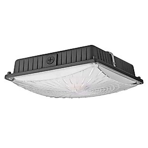 1000LED LED Canopy Light Fixture, 26W/ 39W/ 52W/ 65W Seletable, 4000K/5000K Seletable, High lumens Engergy Saving, 10" x 10", AC100-277V, Waterproof IP65, Corridor Light, UL DLC 5.1 Premium Listed
