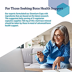Life Extension Strontium Caps 750 mg - Bone Health Supplement - Supports Bone Tissue Density & Promotes Healthy Bone Aging – Non-GMO, Gluten-Free – 90 Vegetarian Capsules