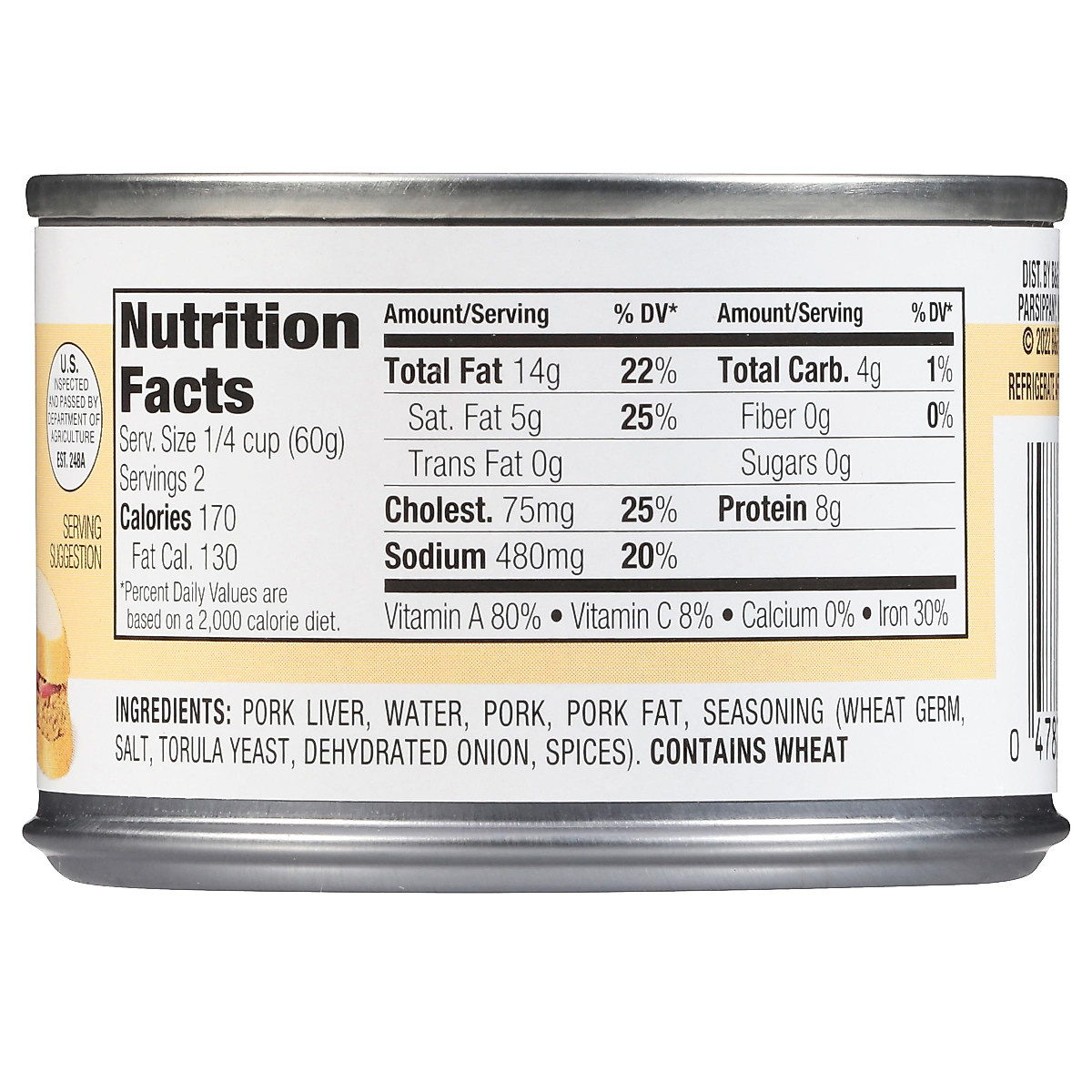 Underwood Liver Wurst Spread, 4.25oz Can (Pack of 6)