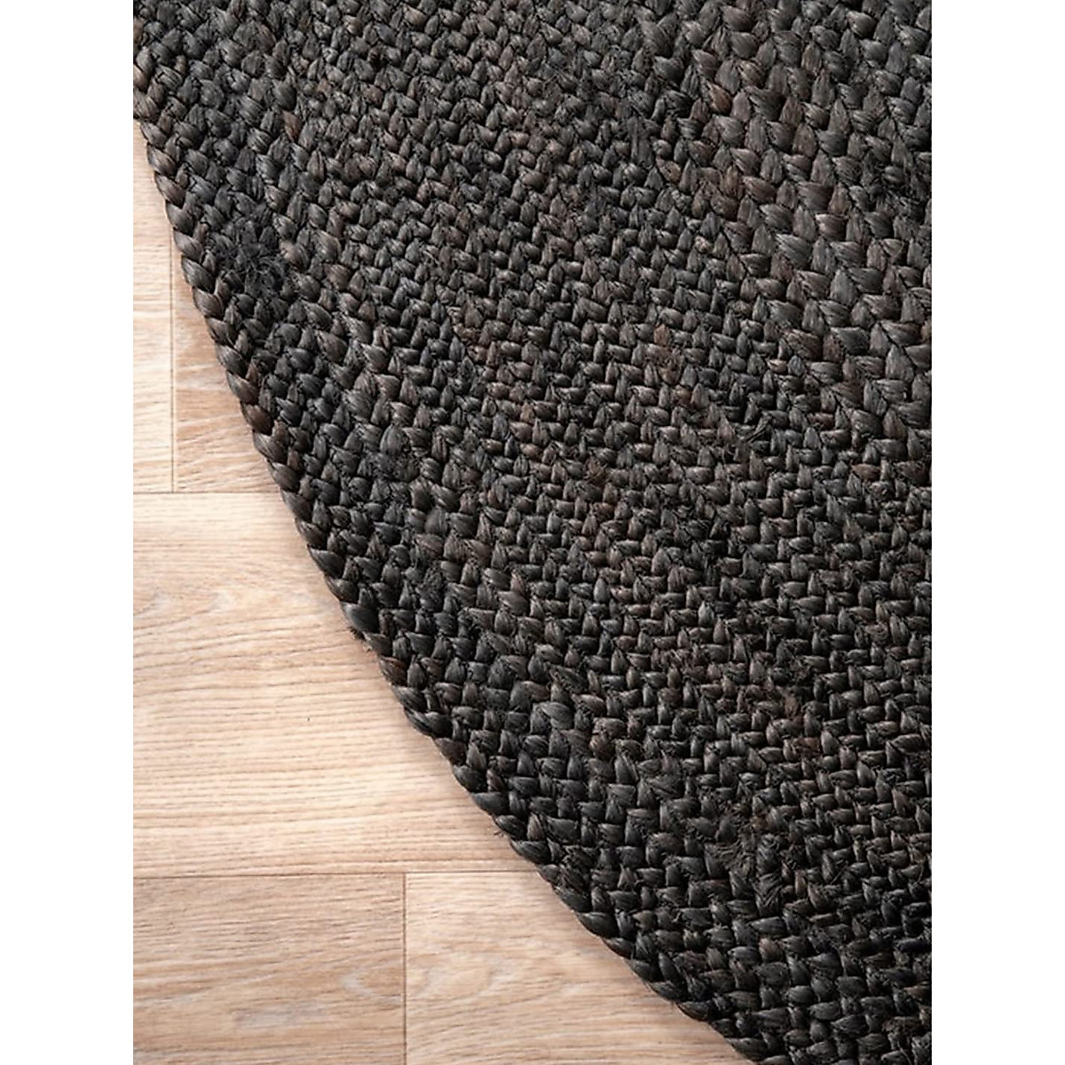 Aizza Trends Jute Carpet for Living Room, Jute Round Floor Mat, Rugs for Living Room, Jute Centre Table Carpet for Home Decore (2 X 2 Feet)