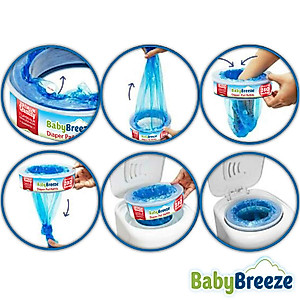 Diaper Pail Refill Bags Compatible with Playtex Diaper Genie Diaper Disposal System - 560 Count (2 Pack) – by BabyBreeze