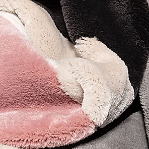 Well Woven Good Vibes Helena Blush Pink Modern Geometric Shapes 7 ft 10 in x 10 ft 6 in Texture Area Rug