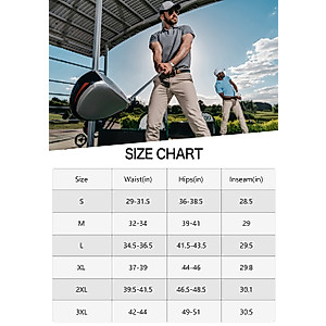 G Gradual Men's Stretch Golf Pants with 6 Pockets Slim Fit Dress Pants for Men Travel Casual Work (Navy, XL)