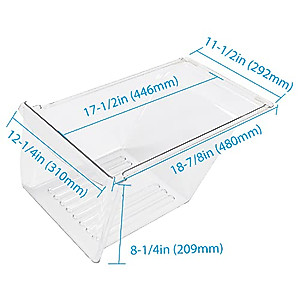 Kojem Crisper Bin Replacement for 240343803 AP2115895 240343801 240343805 Compatible with Frigidaire Kenmore Refrigerator