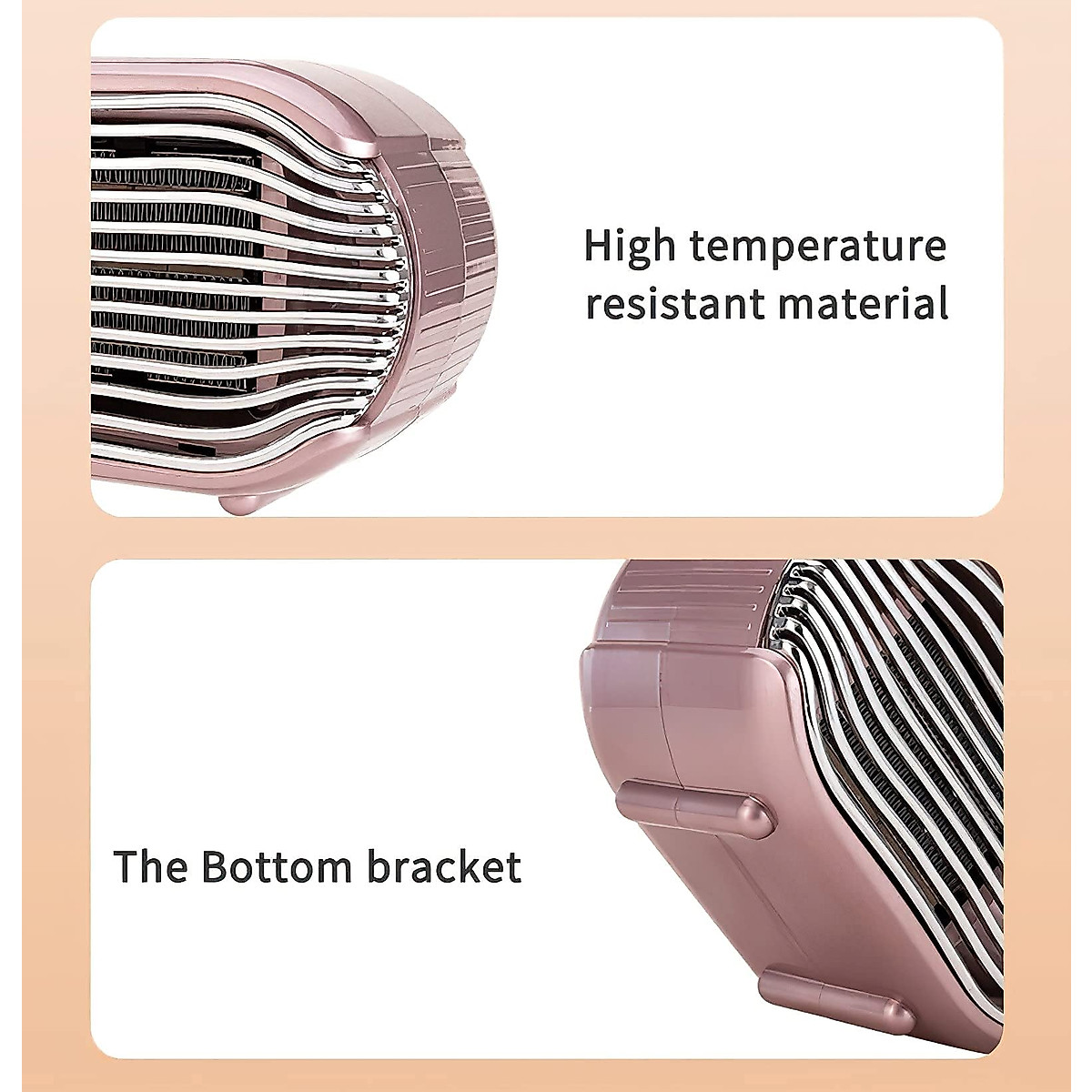 XThermal Portable Office Heater - Ceramic Heater for Desk Use 800w Power Output - Warm Hands, Legs - Useful for Bedroom and Kitchen Also (Pink)