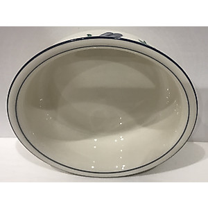 LENOX POPPIES ON BLUE SOUP/CEREAL BOWLS