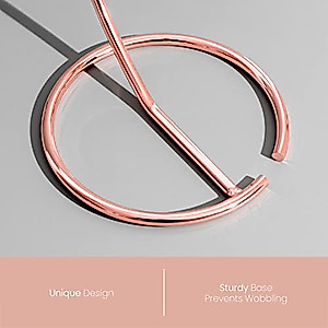 Rose Gold Banana Holder | Rust-Resistant & Durable Steel Construction | Sleek & Modern Design for Kitchen Countertops | Perfect for Home and Office Use | Prevents Bruising & Extends Shelf Life