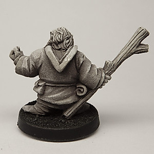 Stonehaven Male Dwarven Wizard Miniature Figure (for 28mm Scale Table Top War Games) - Made in US
