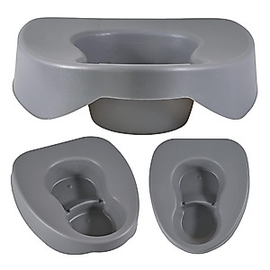 Heavy Duty Large Bariatric Bedpan – Wide Smooth Portable Contoured Stackable Bed Pan – - for Bed-Bound/Bedridden Patient. for Women and Men -15 Inches Long by 13 Inches Wide - Weight Capacity 450 lb