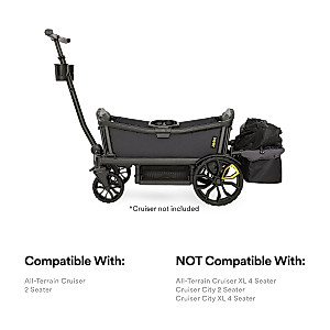 Veer Rear Foldable Storage Basket for Veer All-Terrain Cruiser 2 Seater. NOT Compatible with All-Terrain Cruiser XL 4 Seater or Cruiser-City Models.