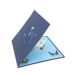 PopLife Norse Viking Ship 3D Pop Up Card for All Occasions - Happy Anniversary Pop Up Father's Day Card, Pop Up Birthday Card for Men, Retirement Card - for Dad, for Husband, for Son, for Grandpa