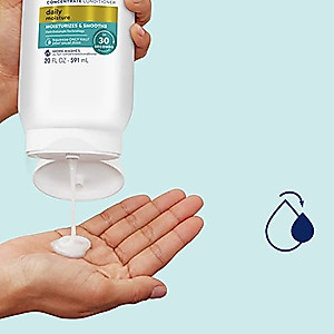 Dove Ultra Daily Moisture Concentrate Conditioner for Dry Hair Moisturizes and Smooths in 30 Seconds, With Fast-Detangle Technology and 2X More Washes 20 oz