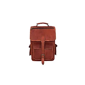 Vintage Leather Laptop Backpack 13 Inch MacBook Pro/Air Bag Rucksack Shoulder Bag