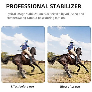 INKEE Falcon Plus Gimbal Stabilizer for Gopro w/Media Mod for Go Pro Hero 10/9/8/7/6, for Insta360 Osmo Action Anti-Shake Wireless Control Handheld Gimble w/Tripod Stand Original Screw Mounting Plate