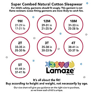 Lamaze Boys' Super Combed Natural Cotton Footed Stretchie One Piece Sleepwear, Baby and Toddler, Zipper, 1 Pack, Blue Animals, 18 Months