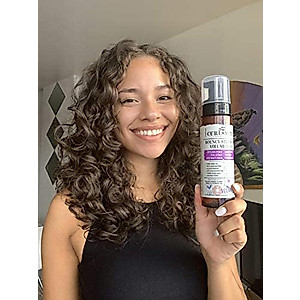 CURLSMITH - Bouncy Strength Volume Foam, Styling Foam for Curly & Wavy Hair, Light Hold (7.5 fl oz)