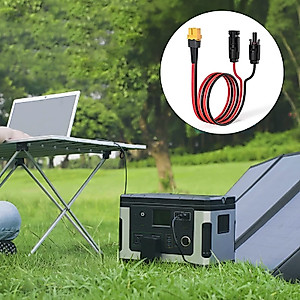 SHENGANG 1M 12AWG XT60 Female Solar Panel Connection Cable Charging Cable Solar Generator Solar Power Supplies