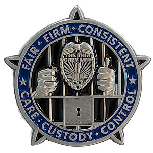 Corrections Officer Challenge Coin Star Shaped