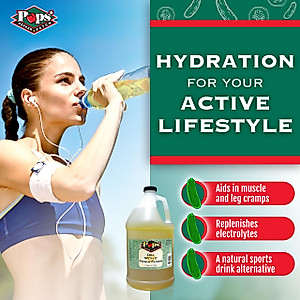 Pops Pepper Patch Pickle Elixer - Dill Pickle Brine for Leg Cramps, Pickle Pops, Pickle Shots - Made from Real Dill Pickles - No Artificial Colors or Flavors - Aids in Hydration - 1 Gallon