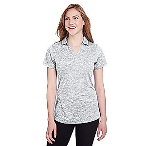 Puma Golf Ladies' Icon Heather Polo M BRIGHT WHITE