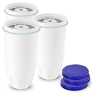 Water Filter Replacement for Zero Pitcher and Dispenser ZR-001 ZR-004 ZP-006 Multi-Stage Filtration System,Reduce Lead and Chlorine,Remove Taste, Odor, Pack of 3