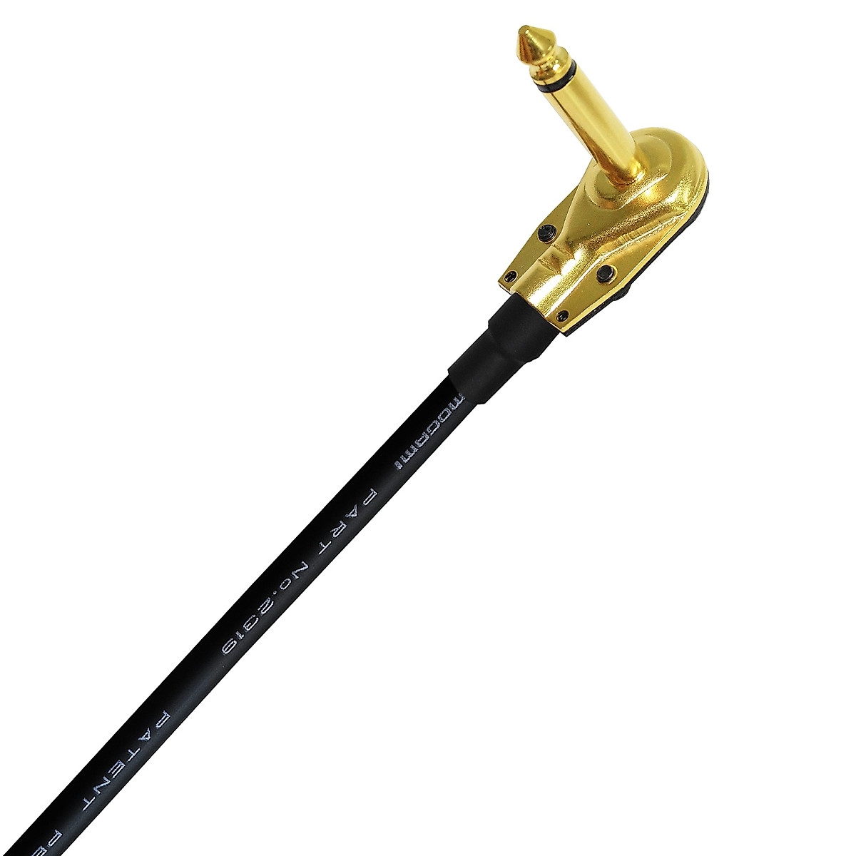 WORLDS BEST CABLES 10 Inch - Pedal, Effects, Patch, Instrument Cable Custom Made Made Using Mogami 2319 Wire and Eminence Gold Plated ¼ inch (6.35mm) R/A Pancake Type Connectors