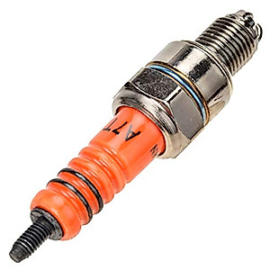 HIAORS Ignition Coil 3 Electrode A7TJC Spark Plug for Eton Viper 50 70cc 90cc Rxl50 50cc Rxl70 70cc Rxl90 Rover 90 Polari ATV Quad Four Wheeler Parts
