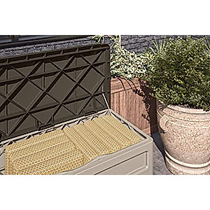 Suncast DB8000B Deck Box, Deluxe, Light Taupe