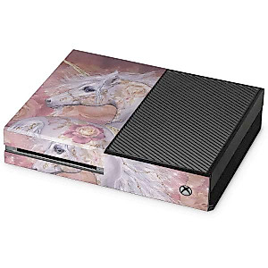 Skinit Decal Gaming Skin Compatible with Xbox One Console - Officially Licensed Tate and Co. Licorne Florale Rose Unicorn Design