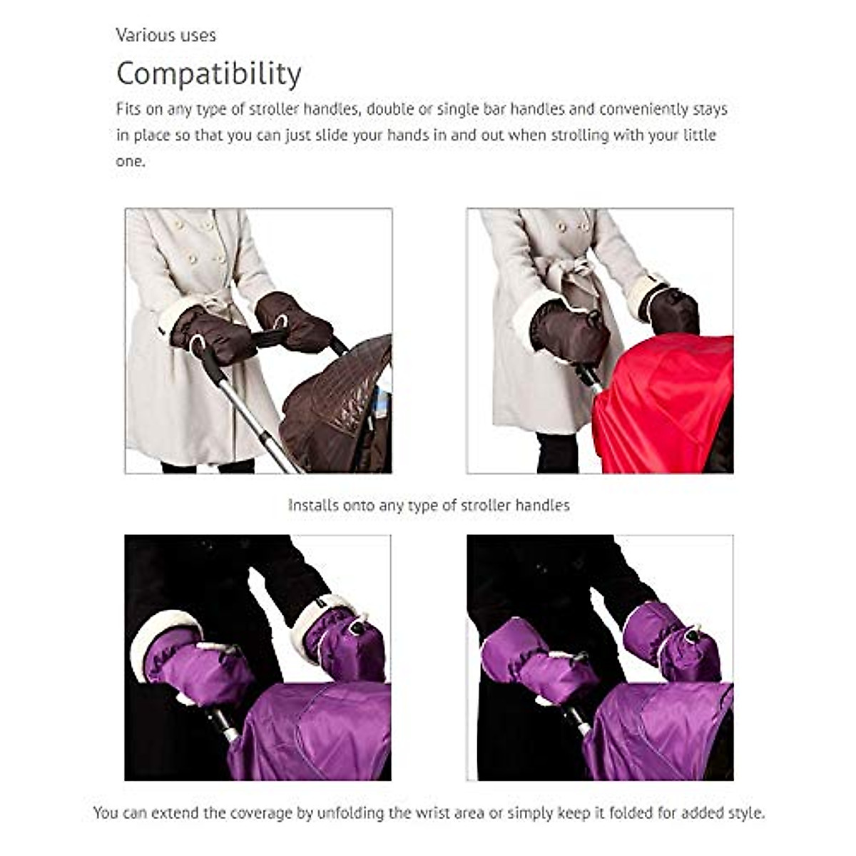 Manito Stroller Hand Muff (Navy)