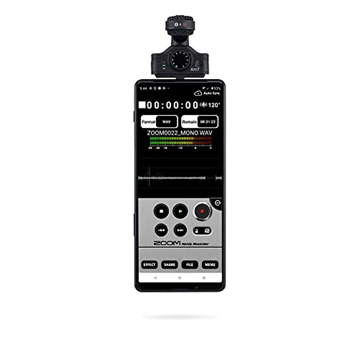 Zoom Am7 Stereo Microphone for Android, Mid-Side Stereo, Rotatable Capsule for Alignment with Camera, for Recording Audio for Music, Videos, Interviews, and More