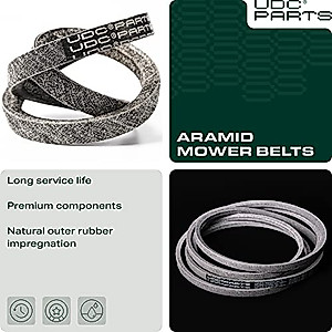 UDC Parts Mower Belt 197253 / Kevlar Cord / 101.500 inches/for Husqvarna Craftsman Poulan AYP 429636