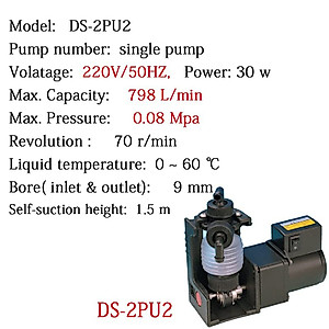 Submersible Sump Pump Metering Water Pump DS-2PU2 220V AC Dosing Pumps Transfer Pump
