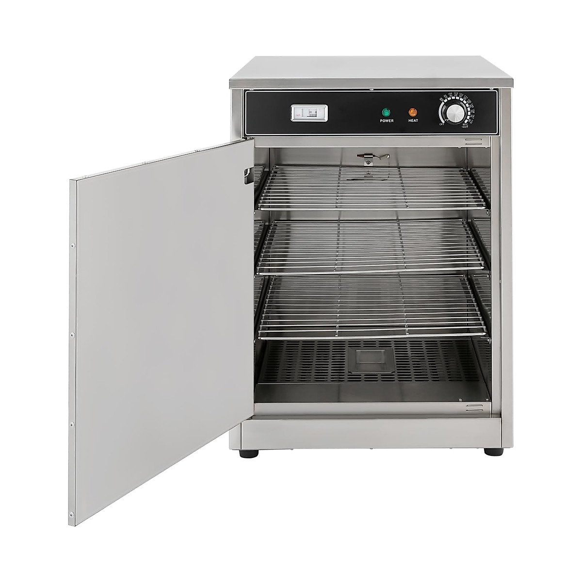 4-Shelf Electric Party Catering Hot Box Food Warmer, 600W, 360° PTC Heating, Countertop Heated Holding Cabinet Catering Food Warmers Great for Schools and Churches