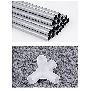 MoLiFaning 6-Row 2-Line 12 Lattices Non-Woven Fabric Shoe Rack Coffee