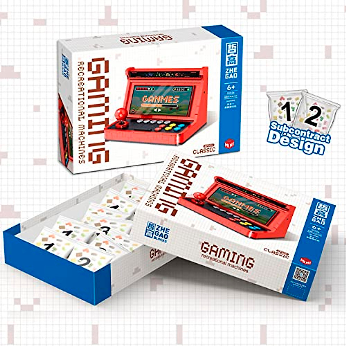 PATRI MOYE 666PCS Ideas Retro Games Building Blocks Set,Mini Retro Games Console Toy for Kids Adults,Birthday Gift for Boys Age 6+ Years Old,Collectible Retro Display Toys Model
