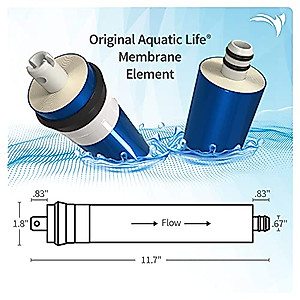 Aquatic Life 50 GPD Reverse Osmosis Membrane Filter