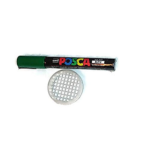 Posca Queen bee GREEN color marking pen non-toxic pc5m & push in queen cage