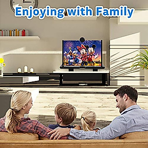 Screen Magnifier for Cell Phone, 14" 3D HD Mobile Phone Screen Amplifier with Folding Stand Holder, Magnifying Projector Screen Enlarger for Movies, Videos, Gaming - 3X Magnification Anti-Reflective