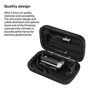 Sennheiser Presence UC (504576) - Dual Connectivity, Single-Sided Bluetooth Headset for Mobile Device & Softphone/PC Connection, with Carrying Case and USB Dongle, Major UC Platform Compatible (Black)